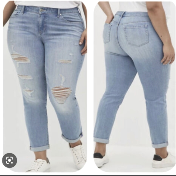 torrid | Jeans | Nwt Torrid Boyfriend Straight Distressed Jeans | Poshmark